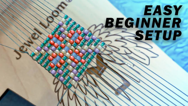Warp Threads Made Easy on LARGE Beading Looms with This Trick - Jewel Loom