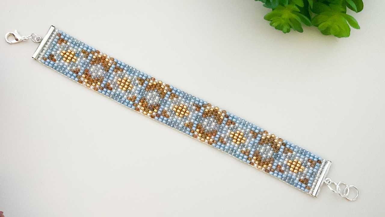 How to Make a Seed Bead Bracelet on a Bead Loom, from Warping through ...