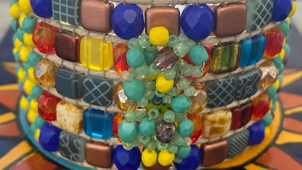 Creating the Spanish Tile Beaded Cuff Bracelet - Jewel Loom