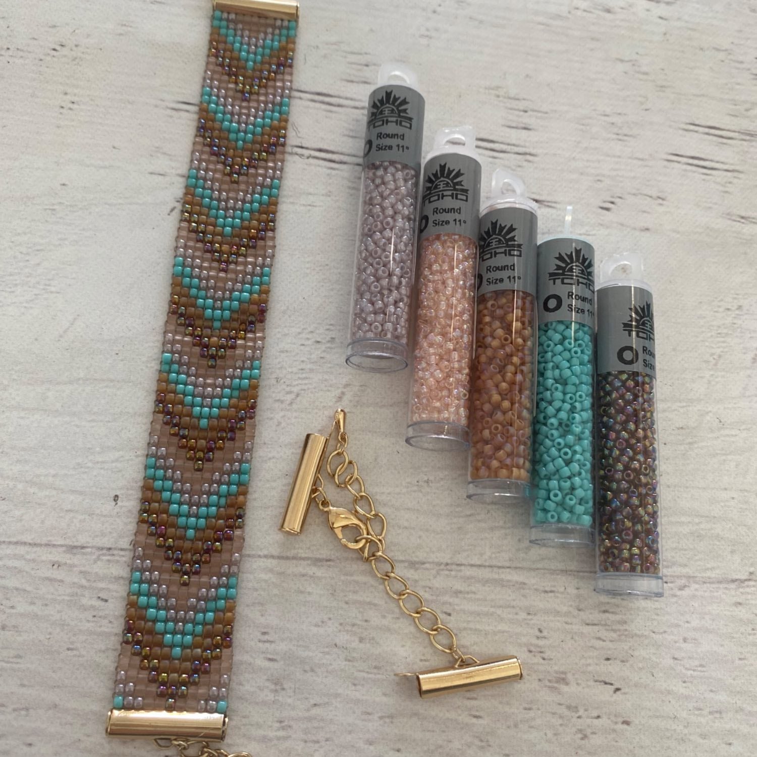 Jewel Loom Chevron Pattern Bead Kit patterns-how-to