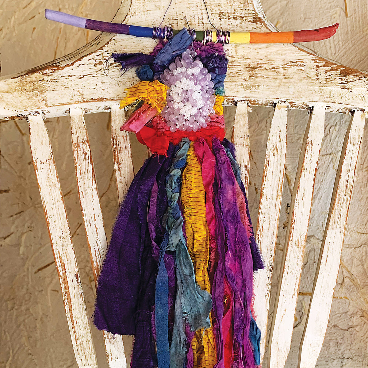 Jewel Loom Wood Bead Loom Weaving Loom Kit Small Sun Weaver 5" x 9.75"